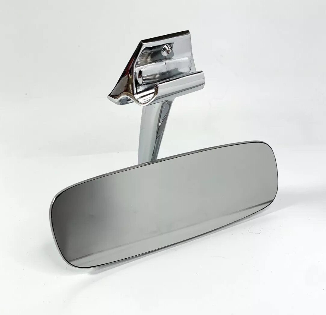 Chrome Interior Rear View Mirror w/ Bracket Arm For 1964-1966 Ford ...
