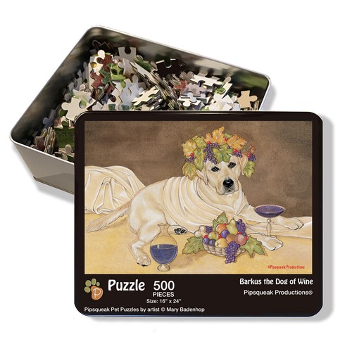 Labrador Retriever, Yellow Lab Jigsaw Puzzle, 500-piece with reusable ...