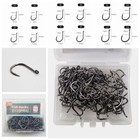 1200 Pcs /Box Small Fishing Hooks Assorted 12 Sizes Strong Sharp Fish ...