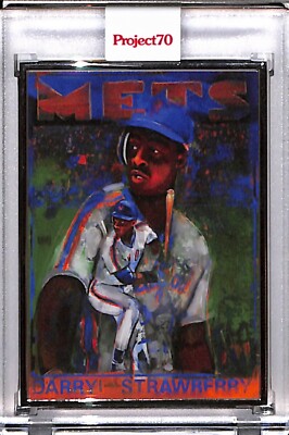 2021 TOPPS PROJECT 70 #805 DARRYL STRAWBERRY BY ANDREW THIELE SILVER ...