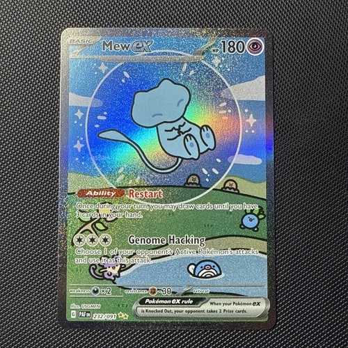 NM MEW EX 232/091 Special Illustration RARE English Pokemon Card #232 ...