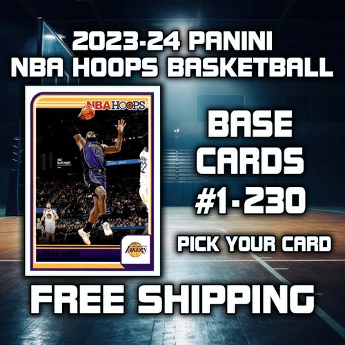 2023-24 Panini NBA Hoops Basketball Base Cards #1-230 - Pick Your Card ...