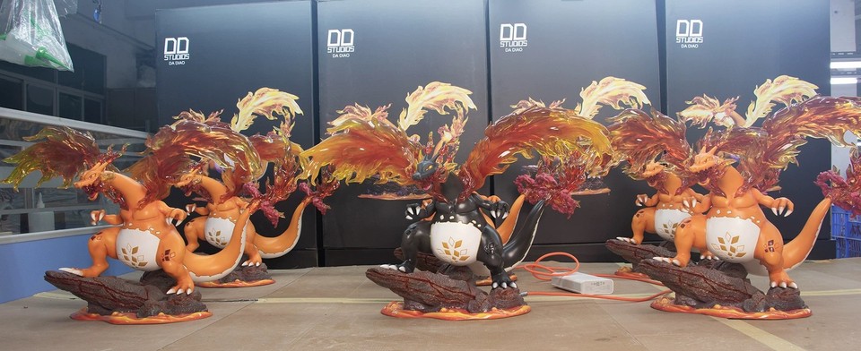 Mega Charizard DD Studio Resin Statue with led 1/100 42cmH | eBay