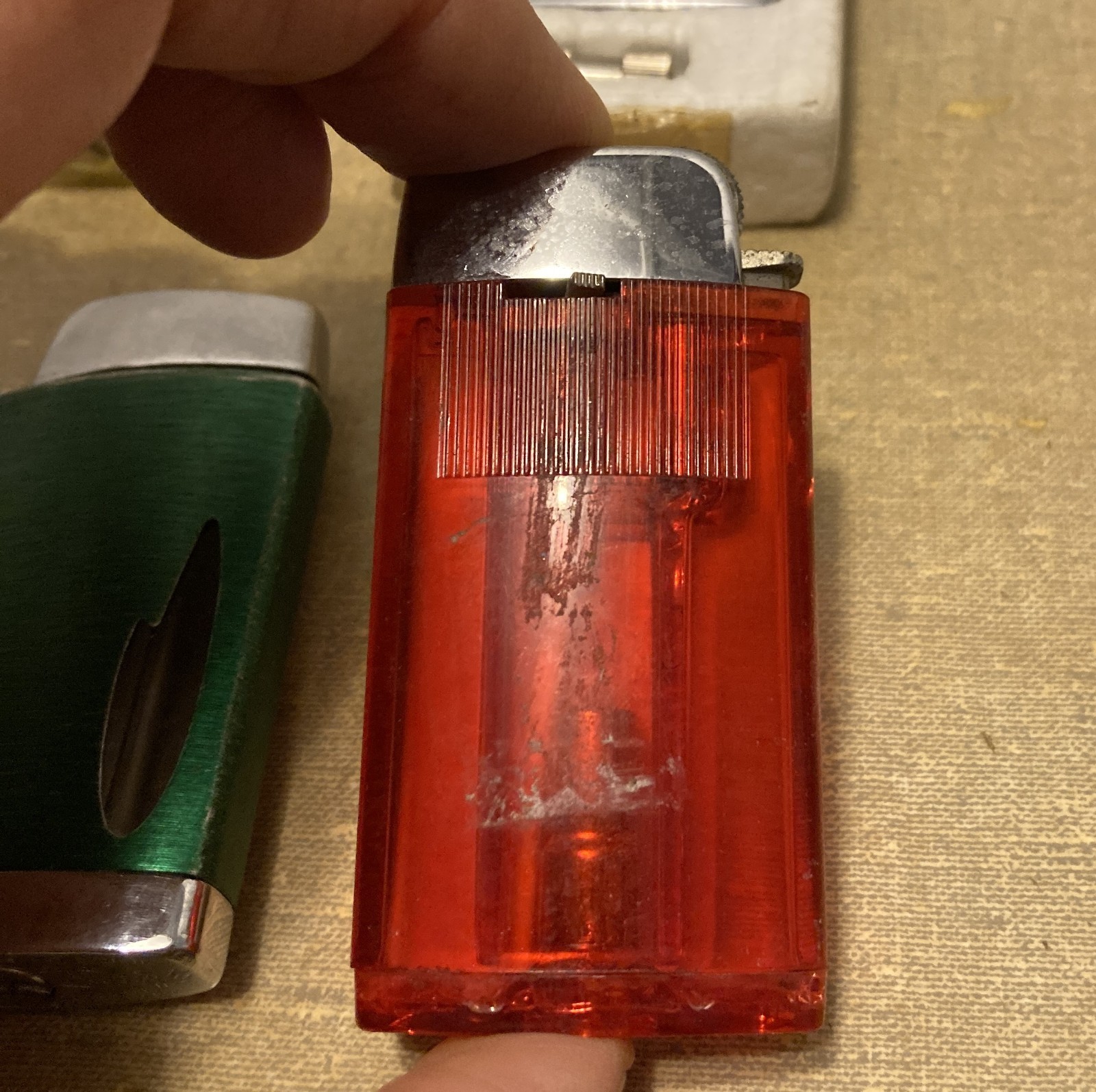 Lot of 9 Vintage Lighters Scripto Vu, Sarome, Caddie, Colibri, Scripto ...