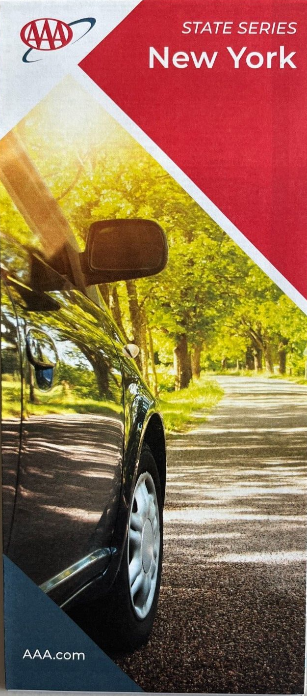 New AAA NEW YORK STATE ROAD MAP Highway City Tour NY Buffalo LATEST ...