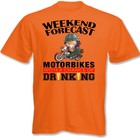 Motorbike T-Shirt Mens Superbike Moto GP Bike Biker Weekend Forecast ...