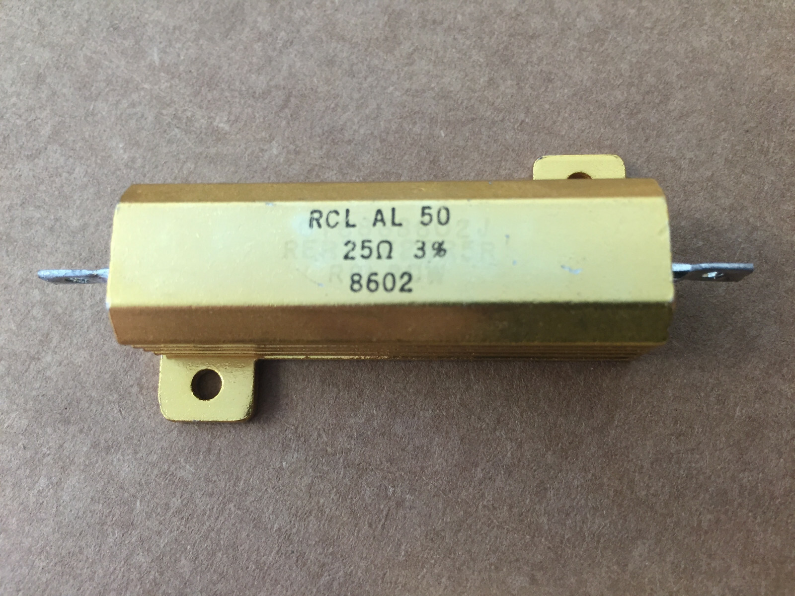 RCL AL-50 25 OHM 3% aluminum mounted wirewound power resistor | eBay