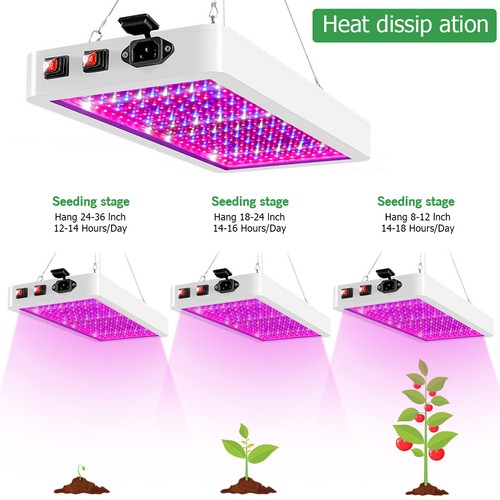 8000W 312 LED Grow Light Panel Plant Flower Veg Hydroponic UV Growing ...