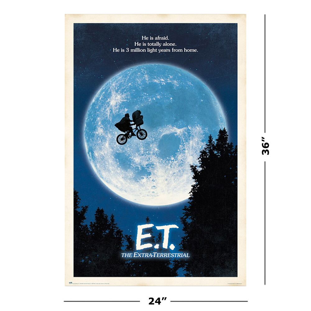 Et Movie Poster Original E.T Extra Terrestrial | Movie Film Art Decor