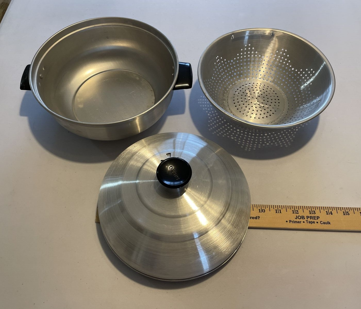 Vintage 1970s Mirro Aluminum Pan With Strainer Basket Lid | eBay