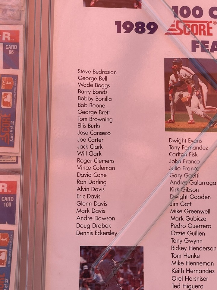 Baseball’s 1989 100 Hottest Players Set Limited Edition SEALED | eBay