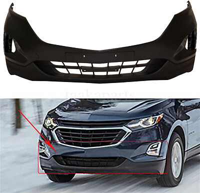 Front Bumper Cover W/ Lower Vlance Kit For Chevrolet Equinox 2018-2021 ...
