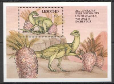 SS1403 LESOTHO DINOSAURS LESOTHOSAURUS PREHISTORIC ANIMALS 1BL MNH | eBay