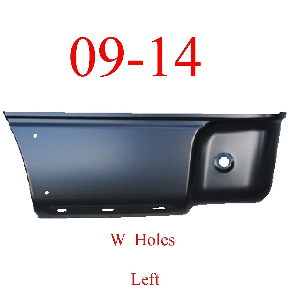 09 14 F150 Left Rear Lower Bed Patch Panel With Holes 1988-131 | eBay