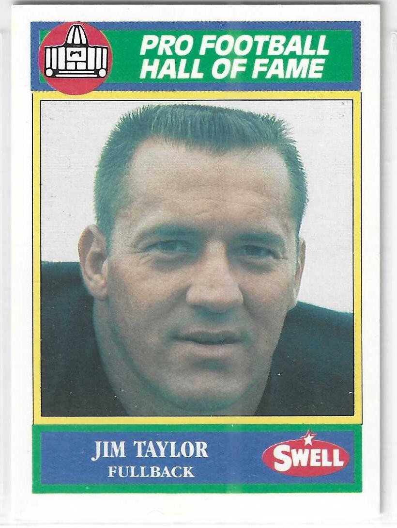 1990 Swell Pro Football HOF #78 Jim Taylor Green Bay Packers LSU | eBay