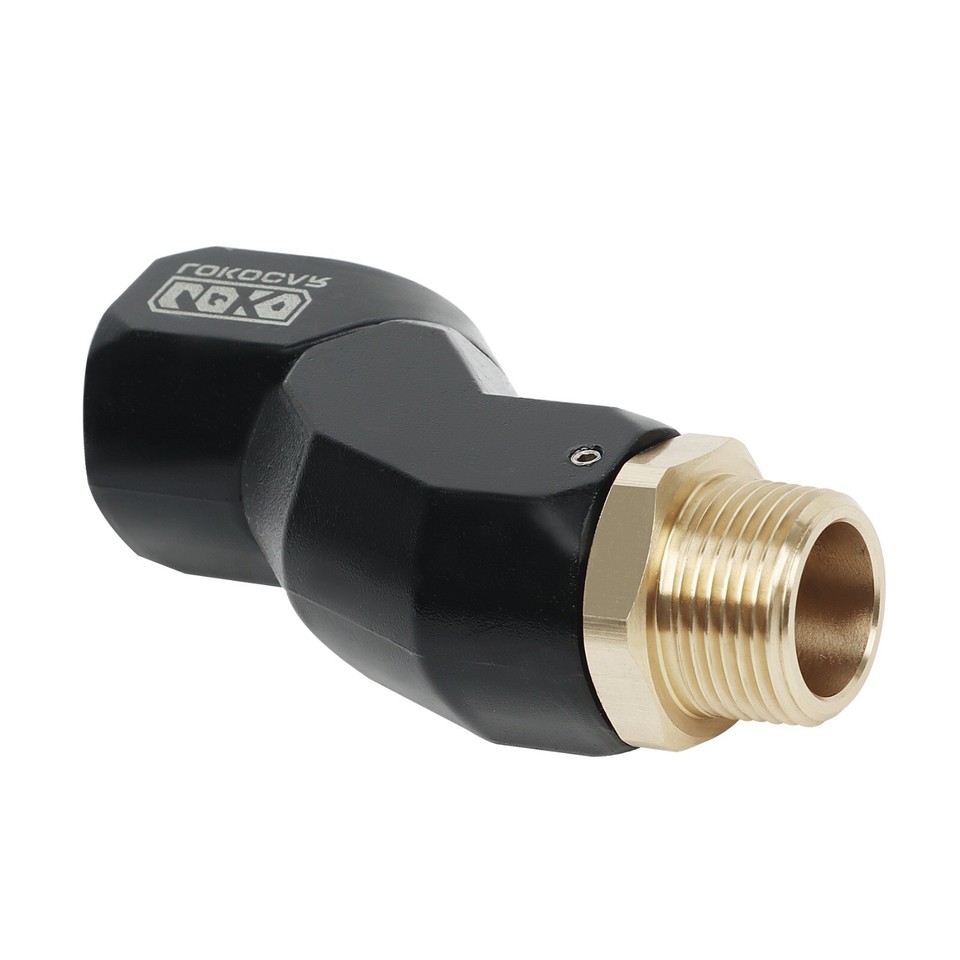 3/4" Fuel Hose Nozzle Swivel 360 Rotating Dual NPT Transfer Pump ...