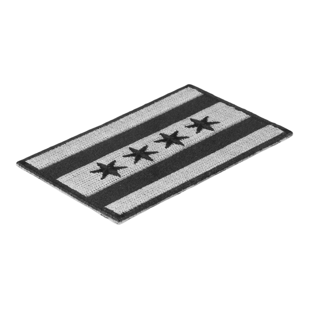 Chicago Black & Gray Flag Patch, City Flag Patches | eBay