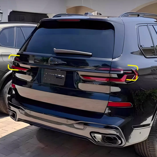 Gloss Black Rear Trunk Tailgate Lid Cover Trim Strip For BMW X7 G07 ...