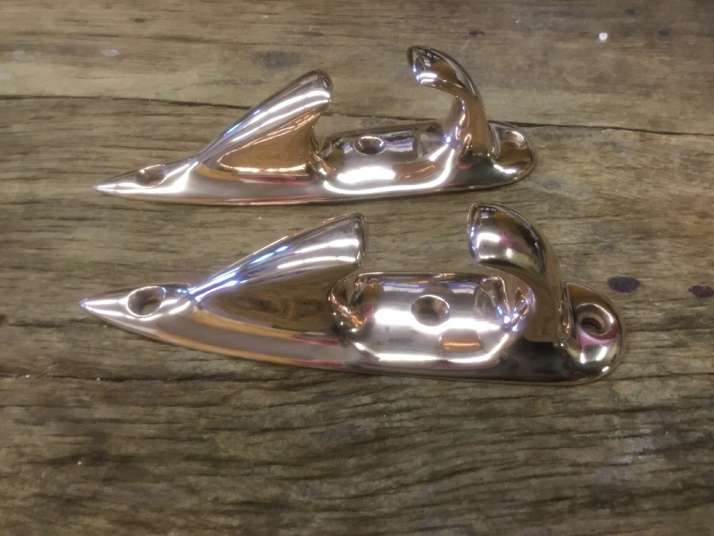 Pair Bronze Boat Chocks 7 1/2” Polished Sept 19 | eBay