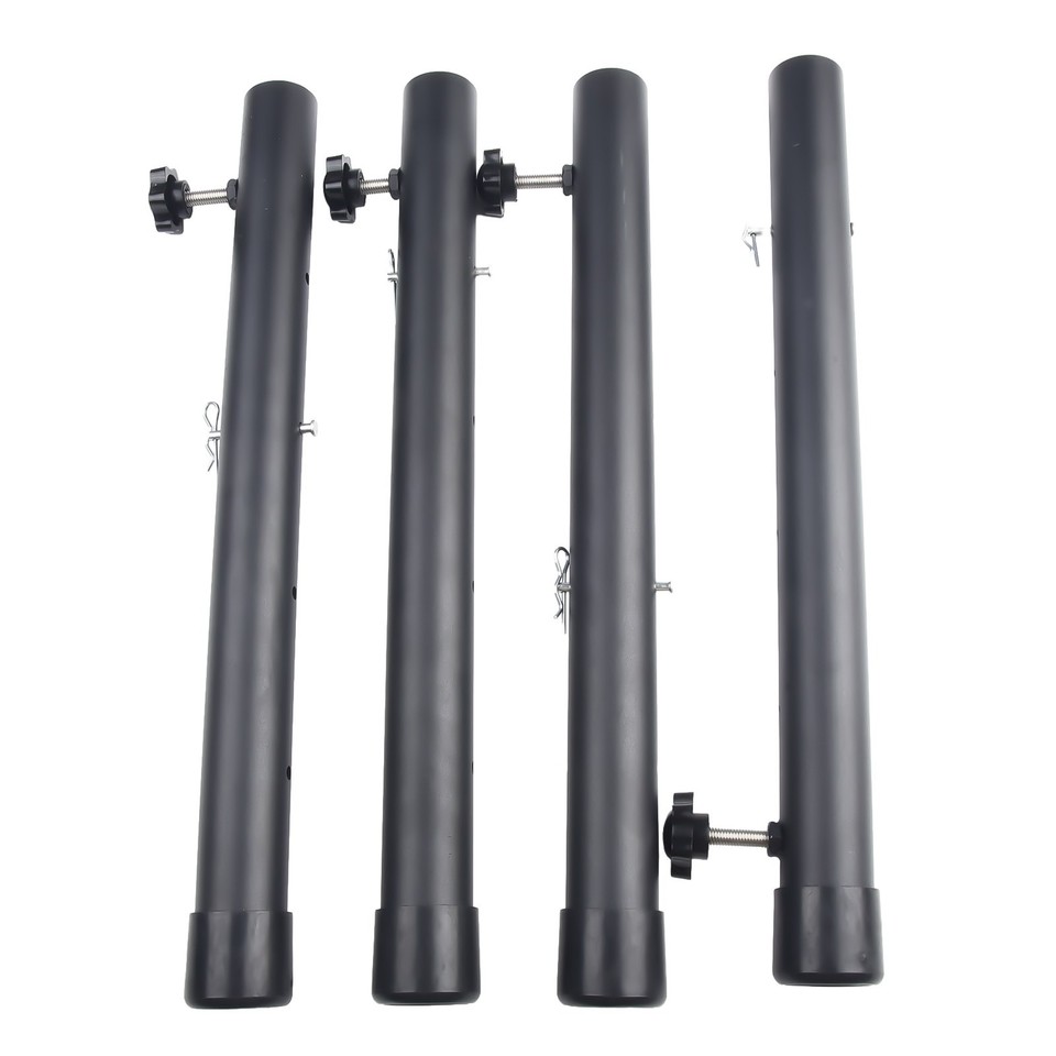 4 PackTable Leg Extenders for for Bent/Straight Legs Adjustable Folding ...