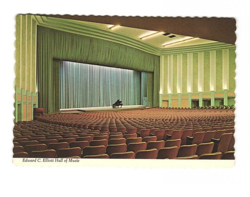 Edward C Elliot Hall of Music West Lafayette IN Vintage postcard ...