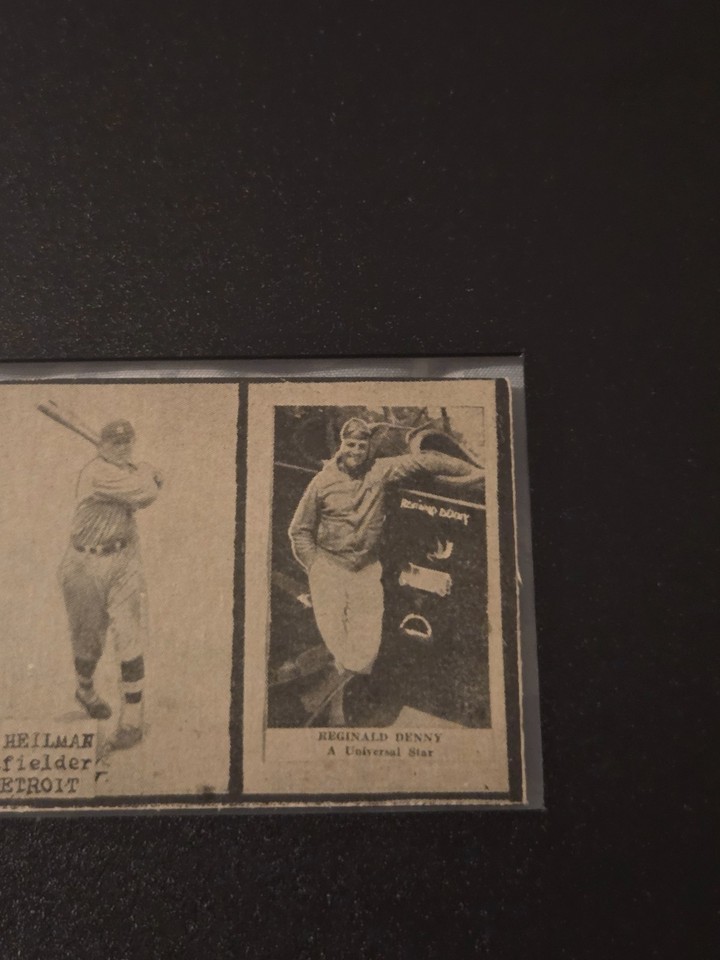 RARE 1928 W565 Uncut Strip Panel w/ Harry Heilman (Heilmann) HOF ...