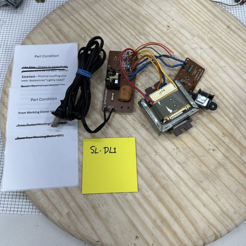 Technics SL-DL1 Turntable Parts - Transformer Power Switch Cord Strobe ...