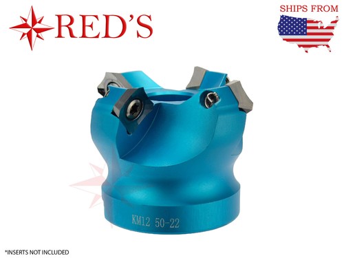 KM12-50-22-4F Aluminum Indexable Face mill SEHT1204 45 deg milling ...