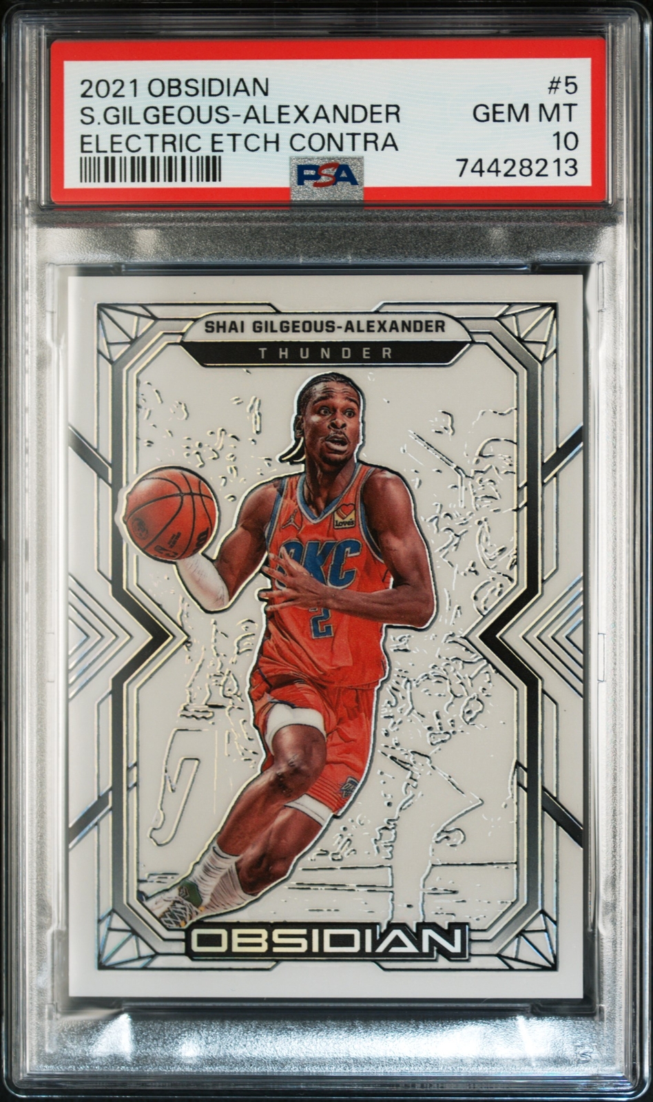 2021 Obsidian SHAI GILGEOUS-ALEXANDER Contra #3/3 PSA 10 Gem Mint Pop 1 | eBay