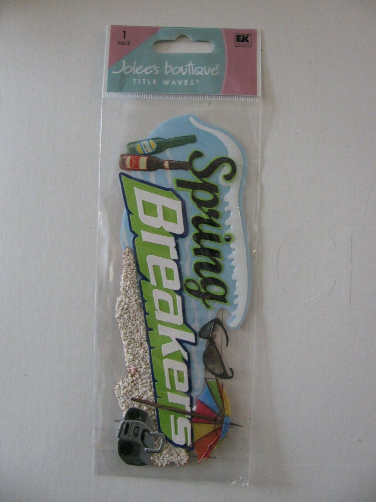 Jolee's Boutique SPRING BREAKERS Title Waves Dimensional Sticker NIP | eBay