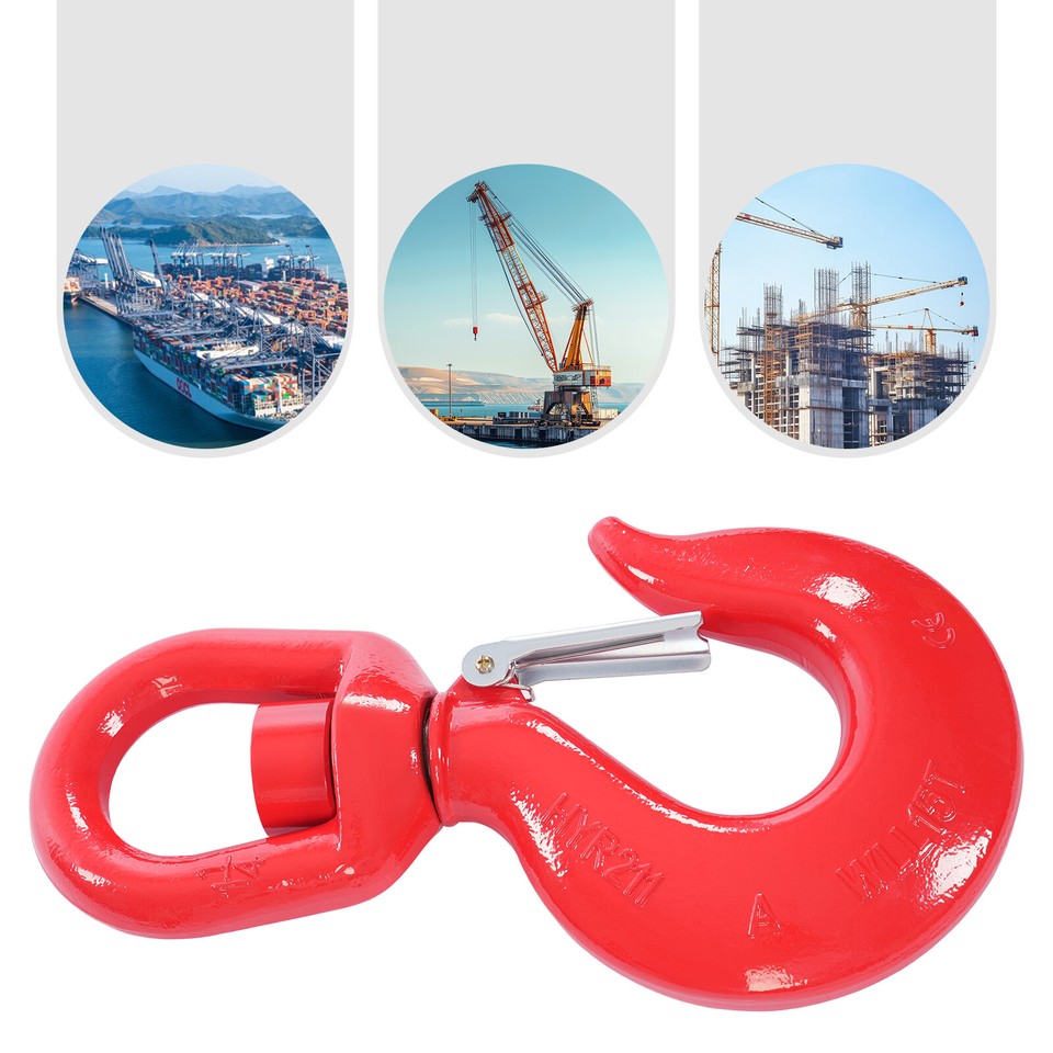 Heavy Duty Swivel Lifting Hook15T/33069.34lb Locking Swivel Hook w ...