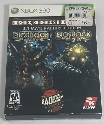 BioShock - Ultimate Rapture Edition (Microsoft Xbox 360, 2013, 4 Discs ...