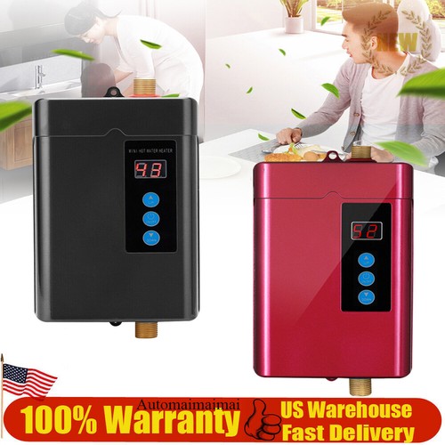 Electric Small Instant Hot Water Heater 3000W 110V Tankless Sink Tap ...