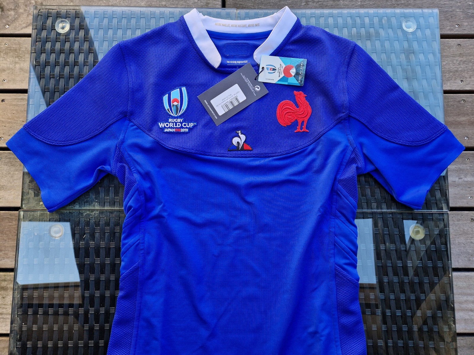 Le Coq Sportif maillot rugby France RWC 2019 authentic Pro SS test ...