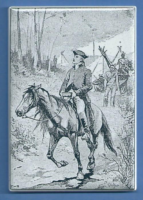 DAVID BRAINARD ON HORSEBACK *2X3 FRIDGE MAGNET* MISSIONARY NATIVE ...