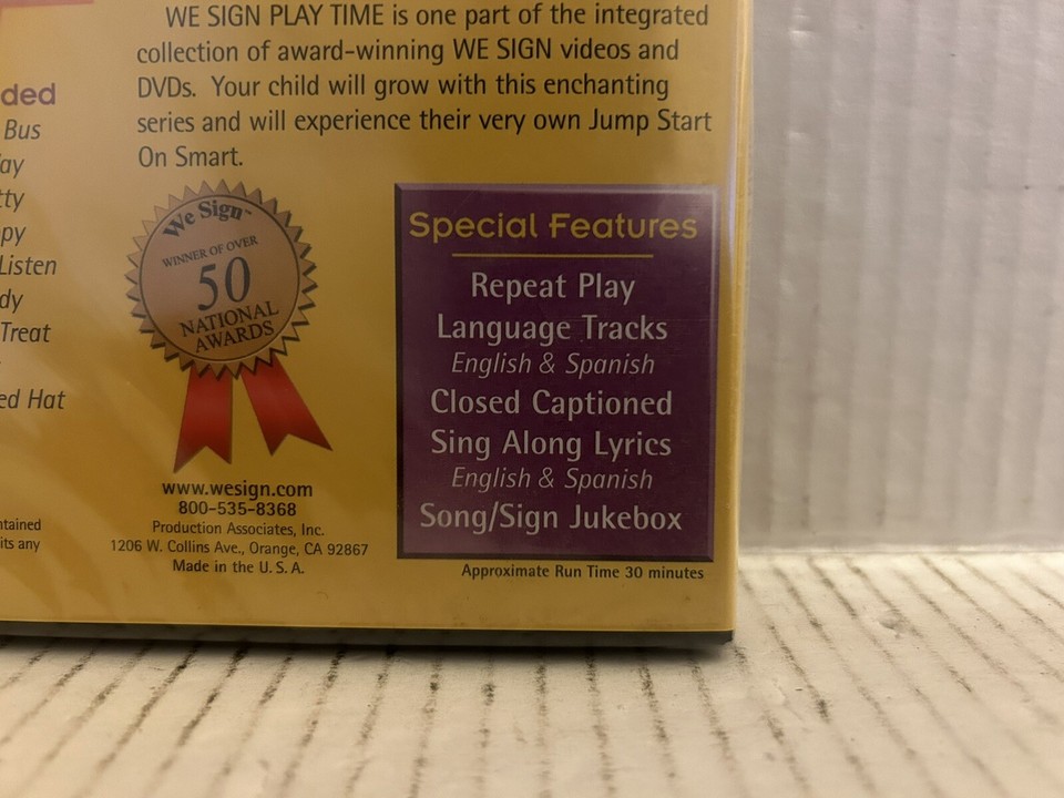 We Sign Play Time SIGN & SING-ALONG DVD (2005) Production Associates ...