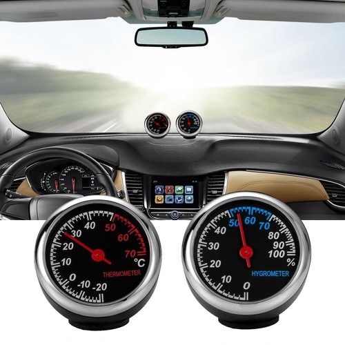 Car Interior Digital Clock Thermometer Guage Meters Decoration Ornament ...
