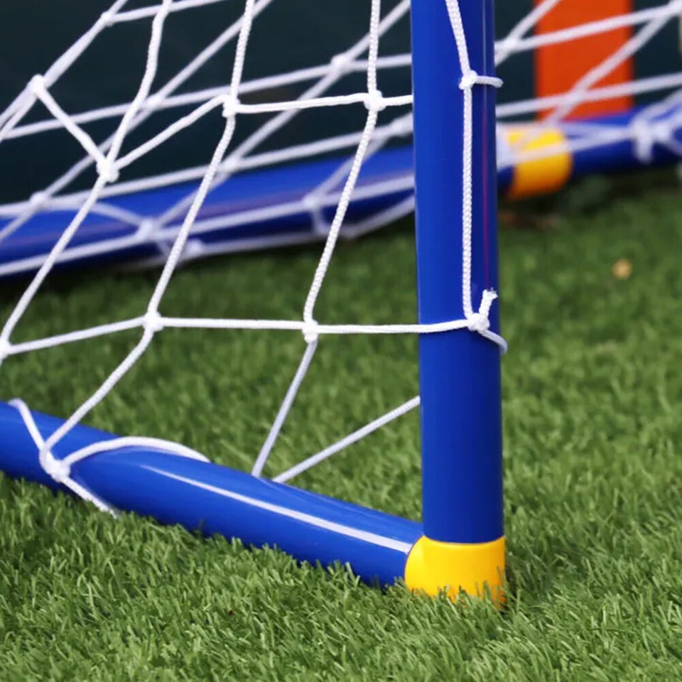 2 In 1 Portable Soccer Goals with Basketball Hoop Football Goal Fun ...