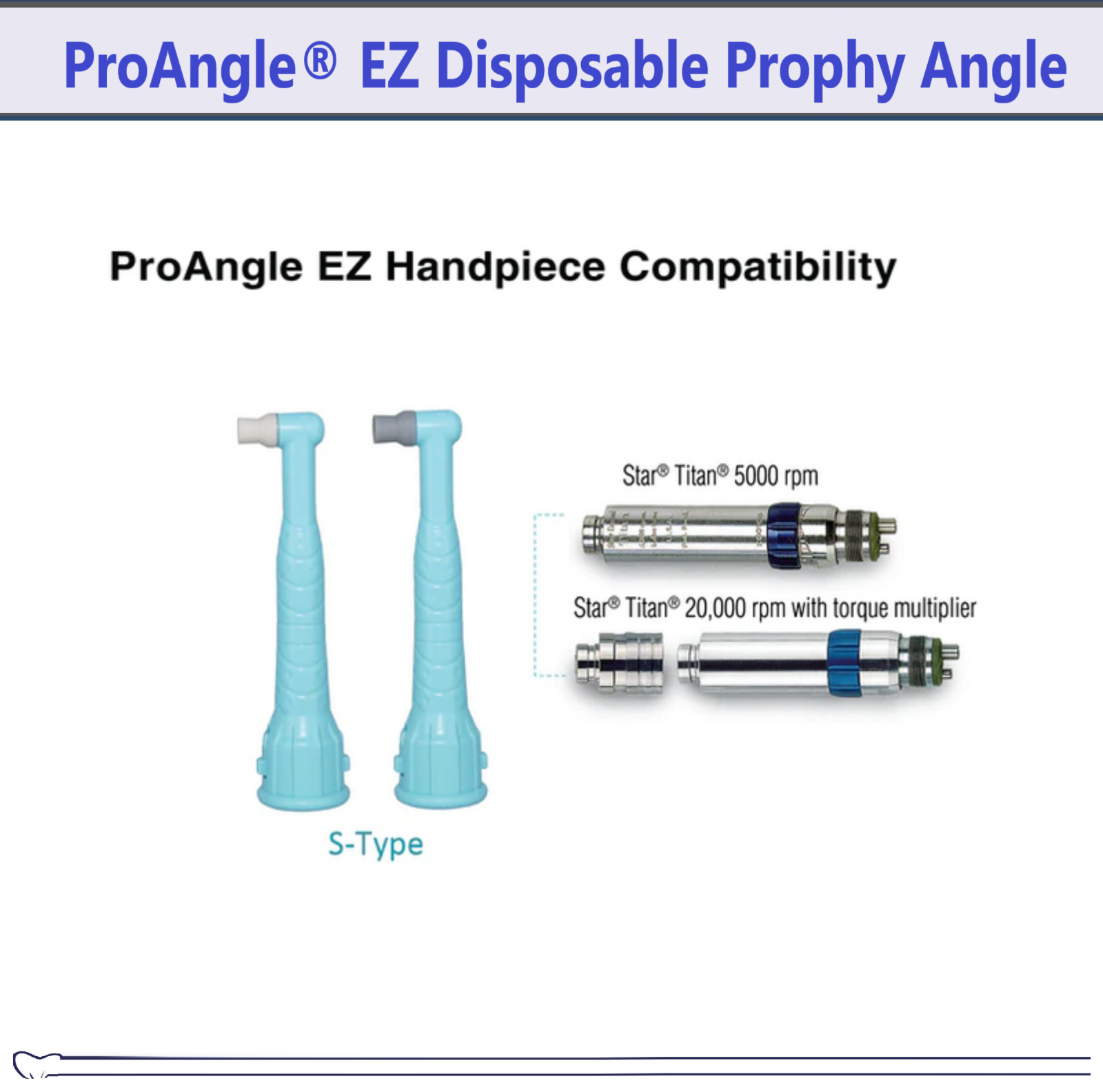 Dental ProAngle EZ Disposable Prophy Angle S-Type, Extended 90° Angle ...