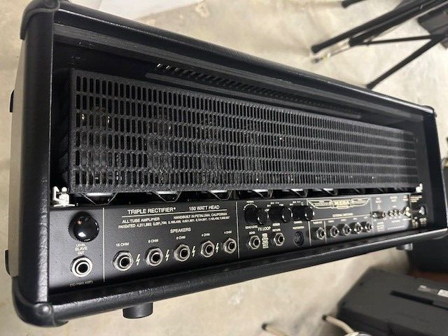 MESA BOOGIE TRIPLE Rectifier 150W HEAD, 3 Channel, Footswitch, Cover ...