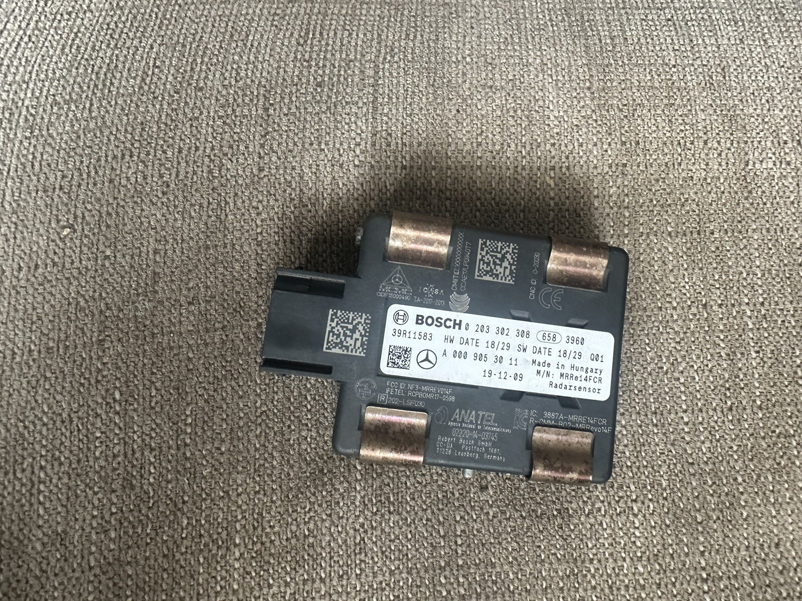 2018 2019 2020 Mercedes Benz W205 C-Class C43 Front Radar Sensor Oem ...