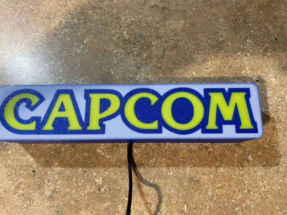 CapCom 3d Printed Led Sign 10 inch /3D printed | eBay