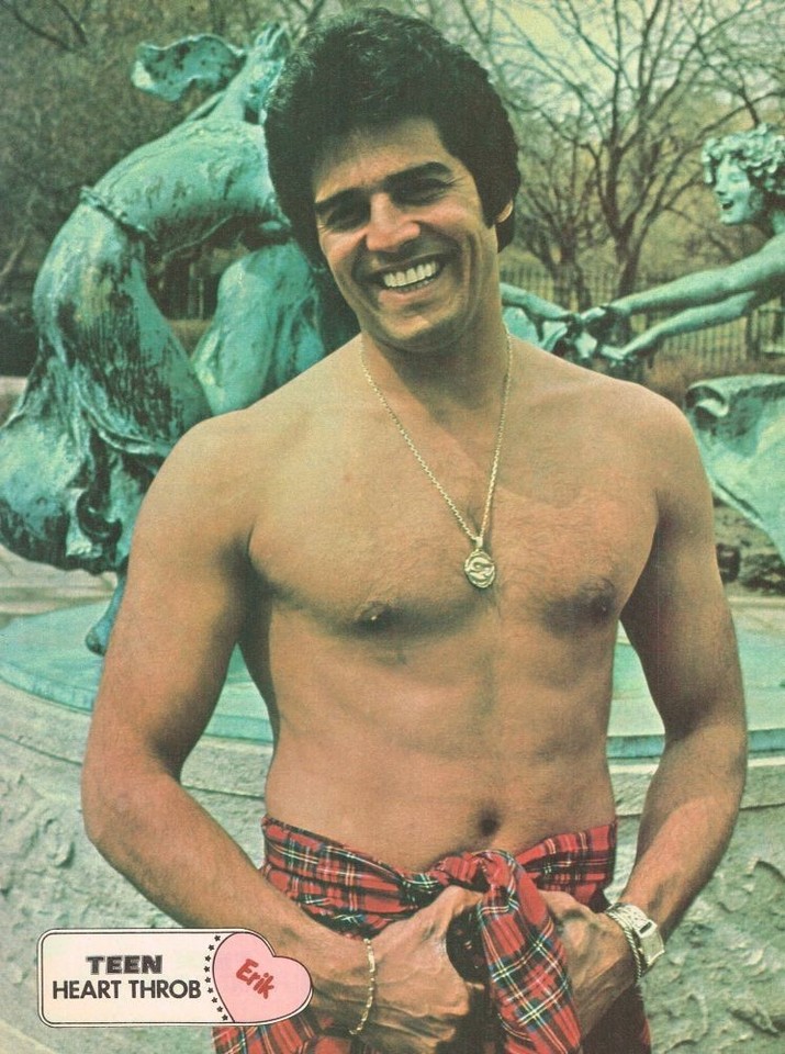 Kevin Brophy happy pinup Erik Estrada shirtless Teen Heart Throb ...
