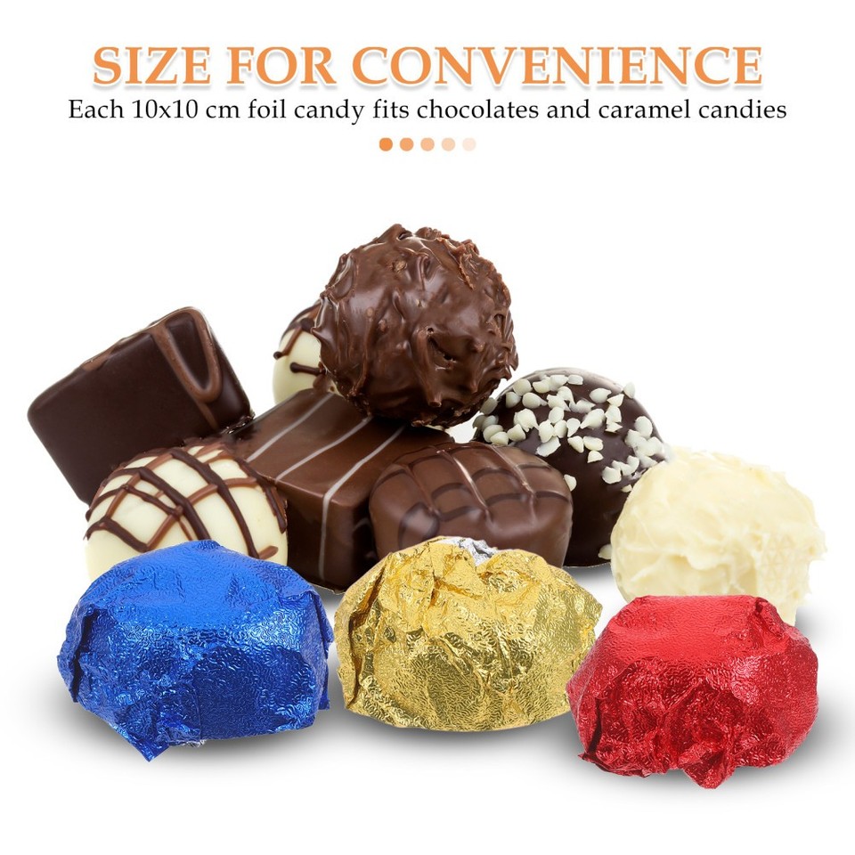 1000pcs Christmas Chocolate Wrappers - Sugar Candy Wrapper - Chocolate ...