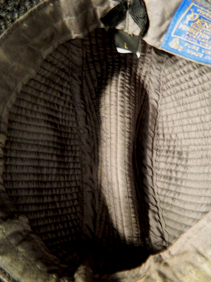 Vtg Men's Pendleton Wool Fedora Bucket Hat Plaid Tweed Gray USA Large L ...