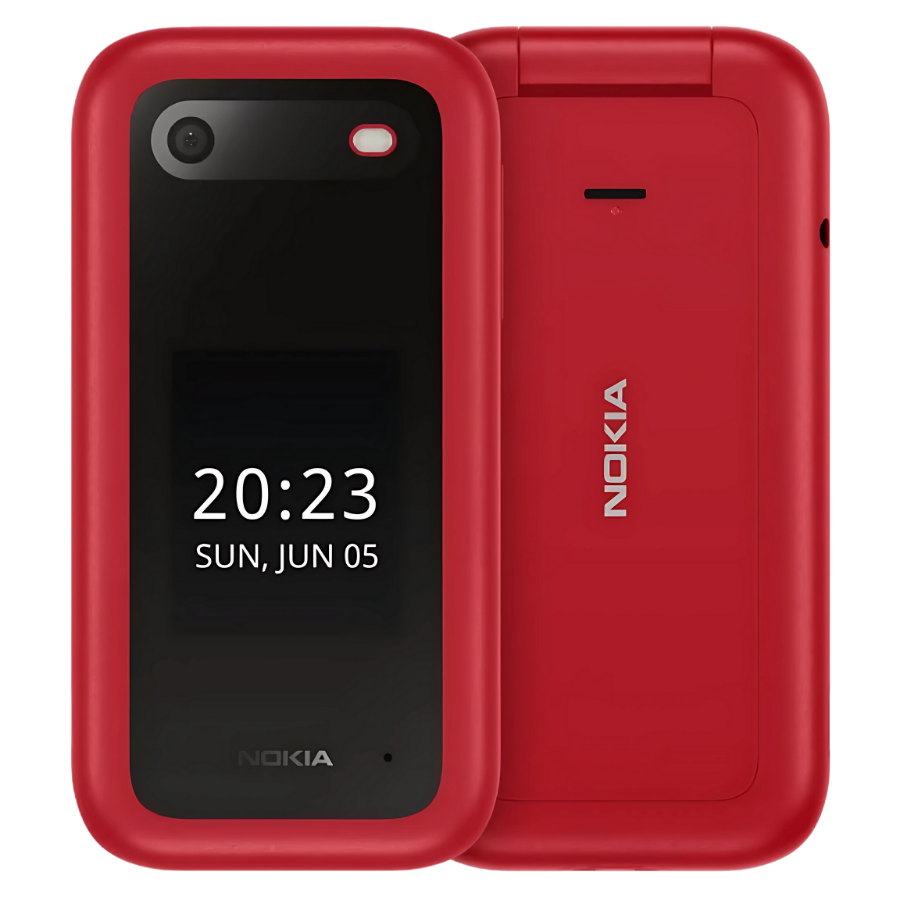 GENUINE Nokia 2660 Flip 4G Unlocked Dual Sim 4G version BIG BUTTONS All ...