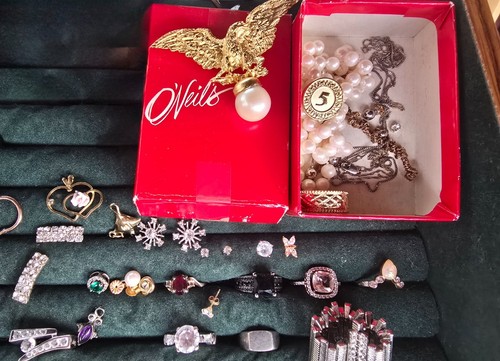 Estate jewelry lot: gold, diamond, silver, costume etc | eBay