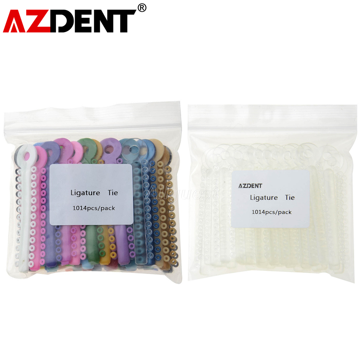 AZDENT Dental Orthodontic Elastic Ligature Ties Braces Rubber Bands ...