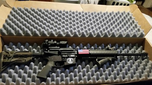 U.s. Flag CGR - Grip PVC Custom Picatinny Rail Cover Stars on The Left ...