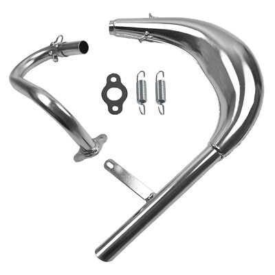 Exhaust Pipe Split Pipe Exhaust Muffler For 50cc 80cc Bike Gas Engine ...